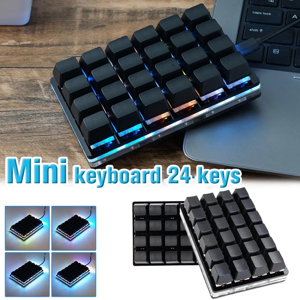 ☆Mini USB Custom Mechanical Keyboard 2/24 Keys Gaming Keyboard Sayo ...