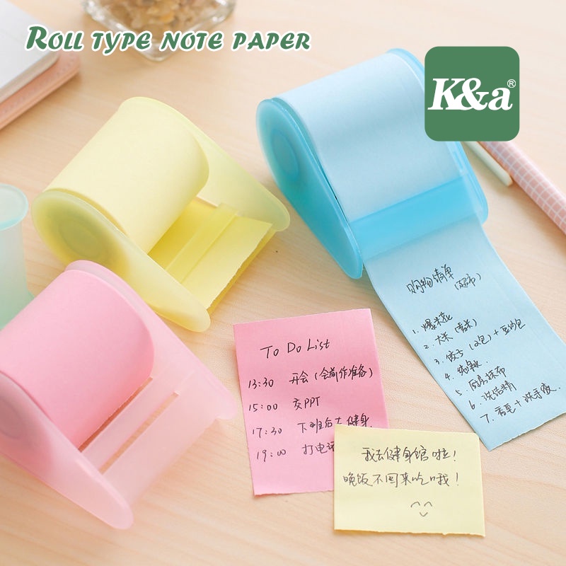 K&A Sticky Notes Roll Bookmark Memo Pad Magic | Shopee Philippines