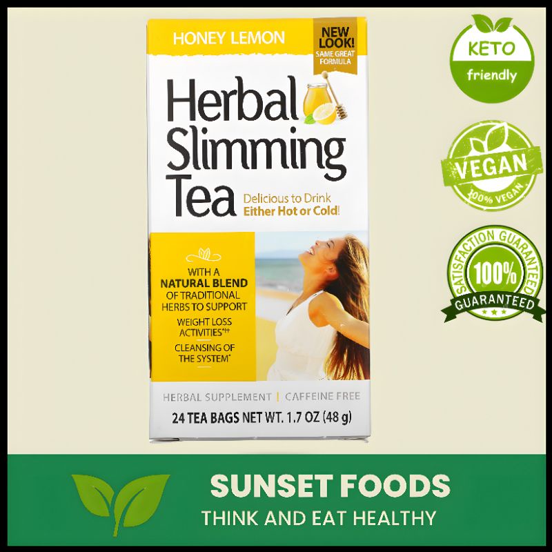 Herbal Slimming Tea Honey Lemon 24 tea bags (48g) | Shopee Philippines