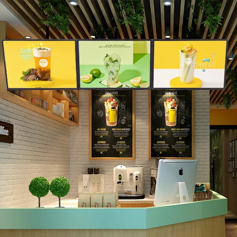 Snap Frame Advertising Sign Light Box Billboard Wall Mounted Milk Tea ...