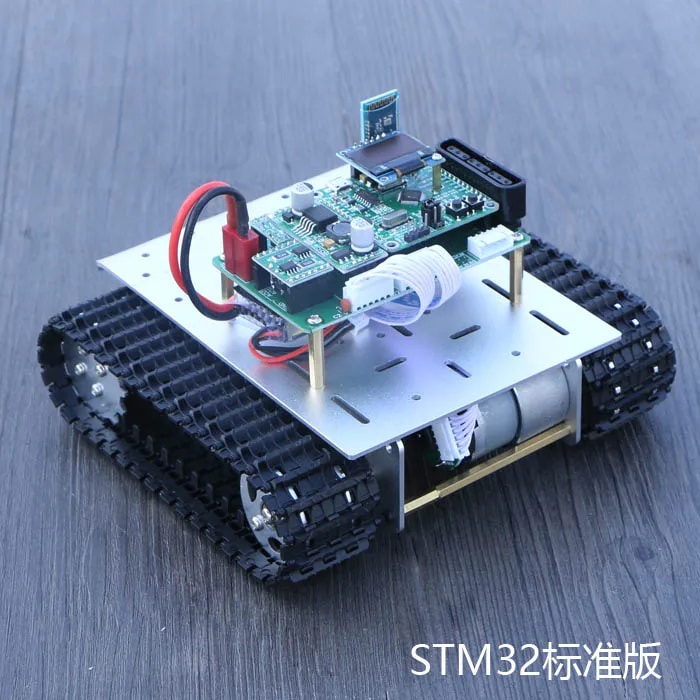 】Tracked Chassis Kit APP Control CCD Line Inspection Tank Smart Car ...