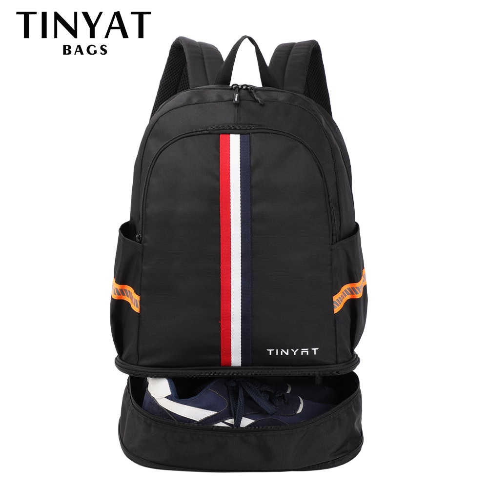 TINYTA Men's backpack Sports backpack Shoes Bag Women‘s’ Yoga bag Fitness Backpack Foldable ...