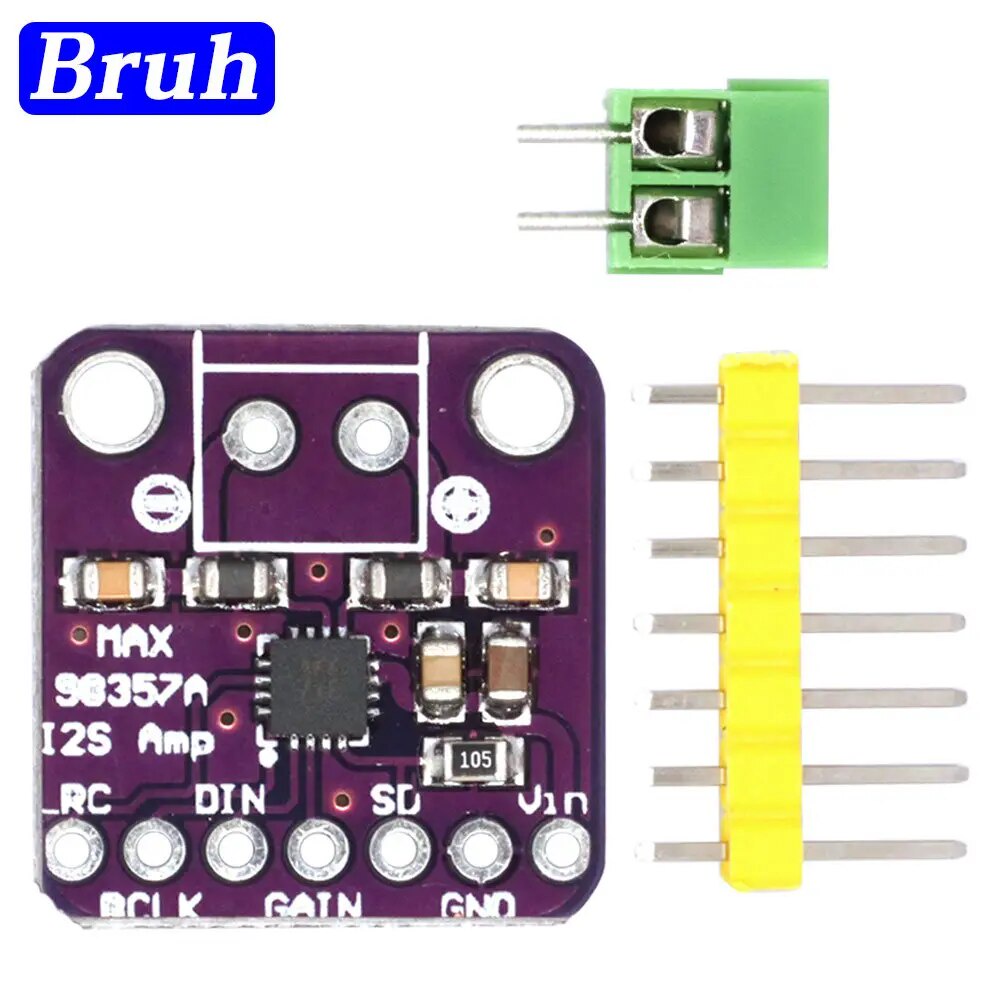 Max98357 3w Class D Amplifier Breakout Interface I2s Dac Decoder Module ...