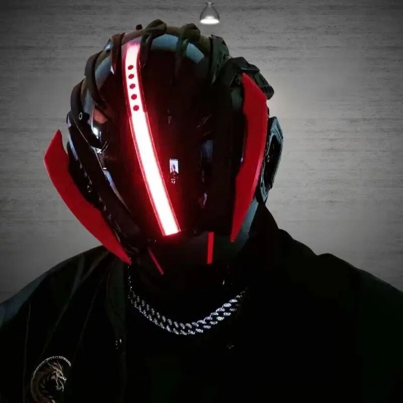 party mask Cyber mask full face cyber helmet Cosplay prop Cool Mask ...