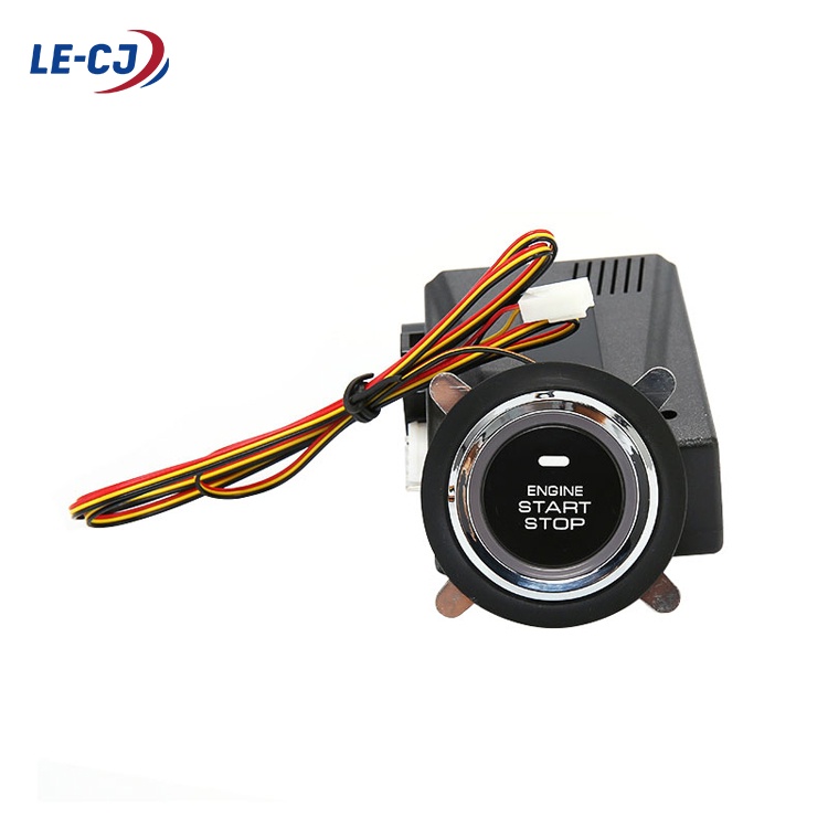 Universal car alarm 24v one button start flameout ignition switch start ...