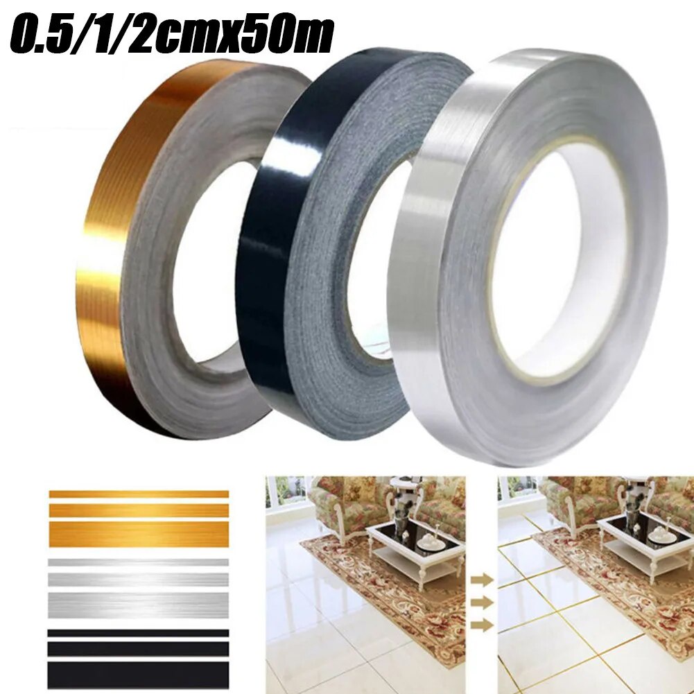 50m Ceramic Tile Mildew Proof Gap Tape Line Sticker Waterproof Self ...