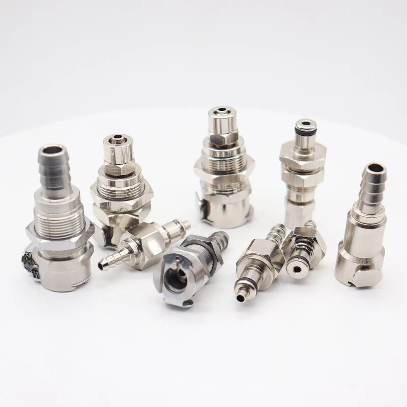 CPC type quick threaded male and female metal fluid pipeline connection ...