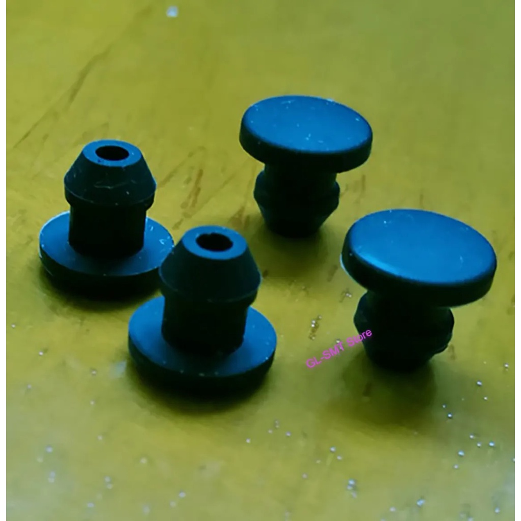 Black Silicone Rubber Hole Caps 4.5mm to 14mm T Type Plug Cover Snap-on ...