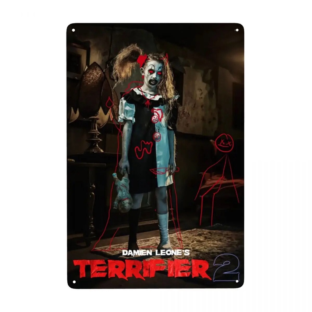 Retro Terrifiers Girl Halloween Horror Movie Metal Sign Custom Tin ...