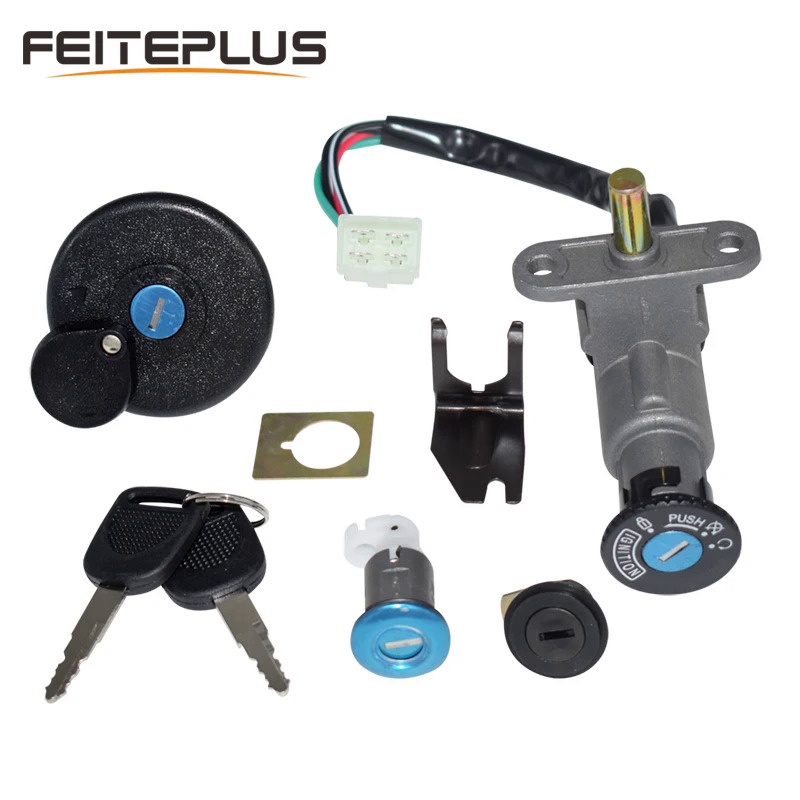 Motorcycle Ignition Switch Key Set Kit for GY6 50cc 125cc 150cc Moped ...
