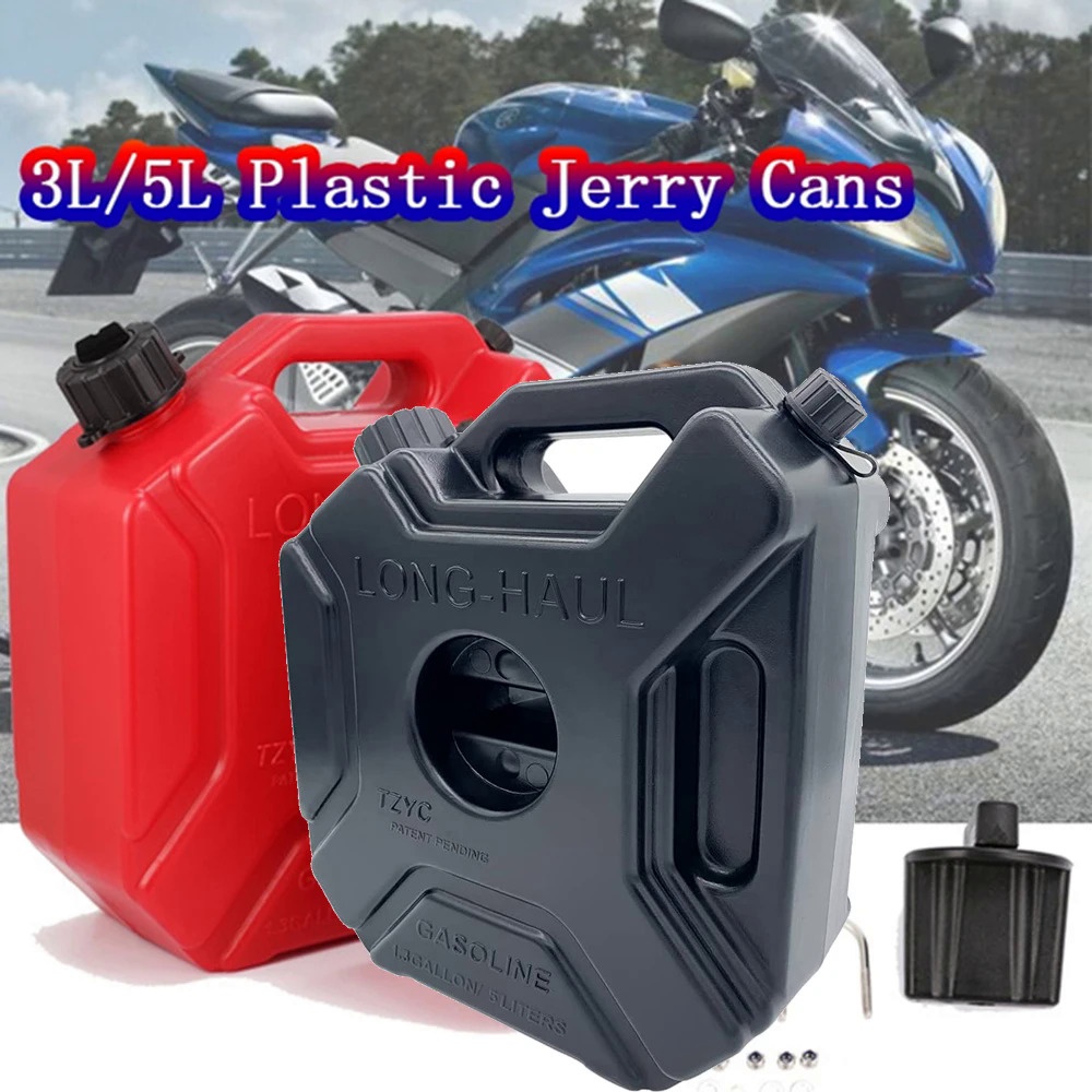 3/5L Petrol Jerry Can Gasoline Diesel Fuel Tank Container Scooter ...