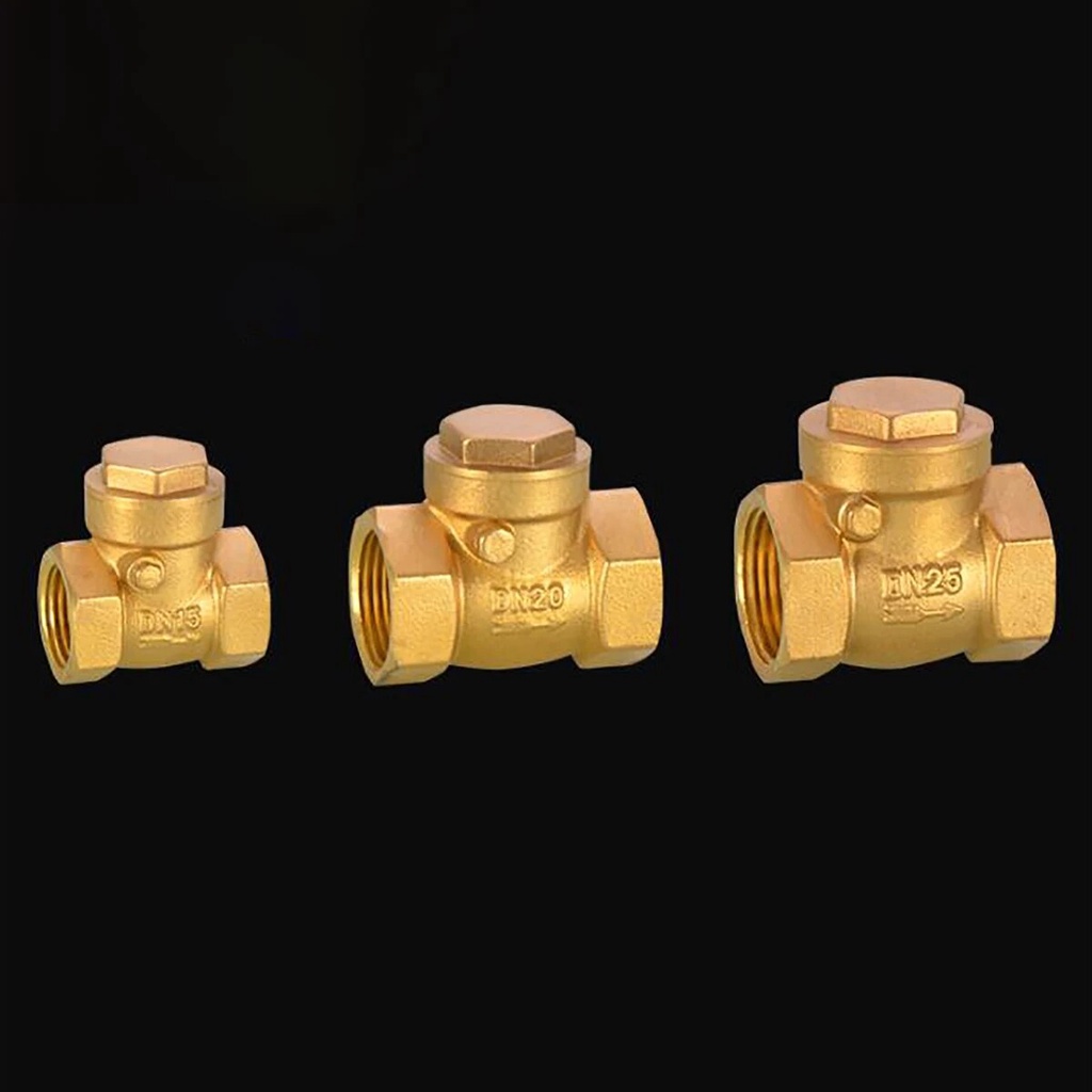 1pcs 1/2" 3/4" 1" BSP Female Thread Brass Swing Check Valve One Way Non ...