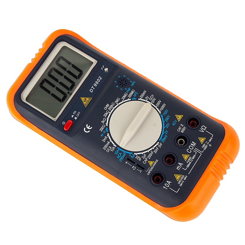 Dt9802 Portable Handheld Triode Test Lcd Digital Multimeter Test ...