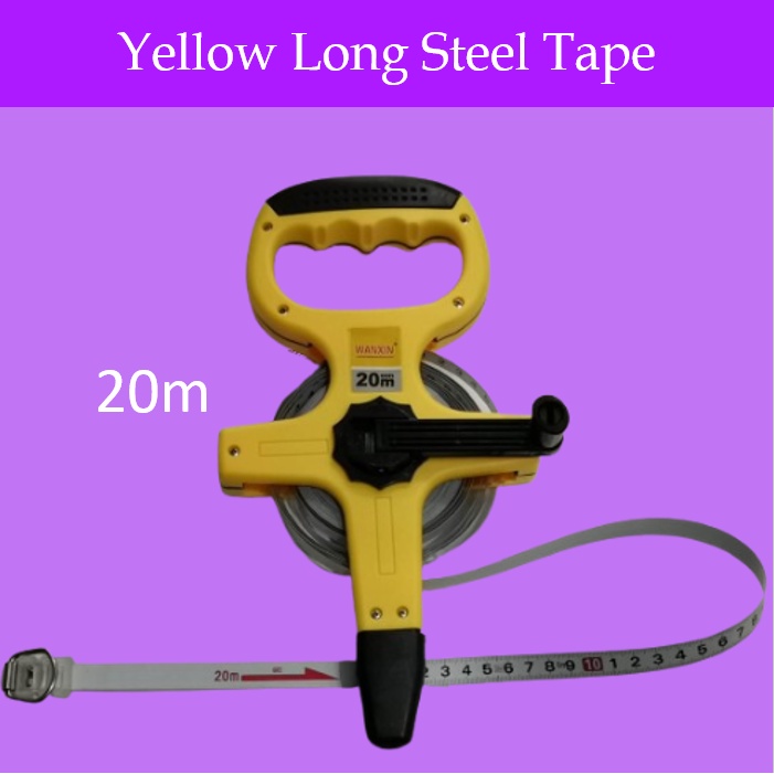 Mago 20-100 Meters Yellow Long Steel Tape Professional Measuring Tape ...