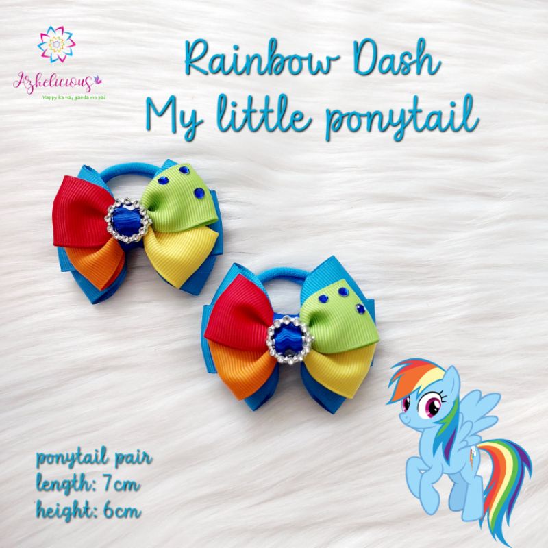 Rainbow Dash My little Pony ponytail pair | Shopee Philippines