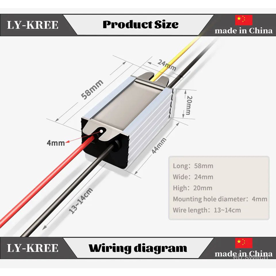 24V to 5V DC Step-down Module 12V to 5V Converter 1A 2A 3A 5A ...