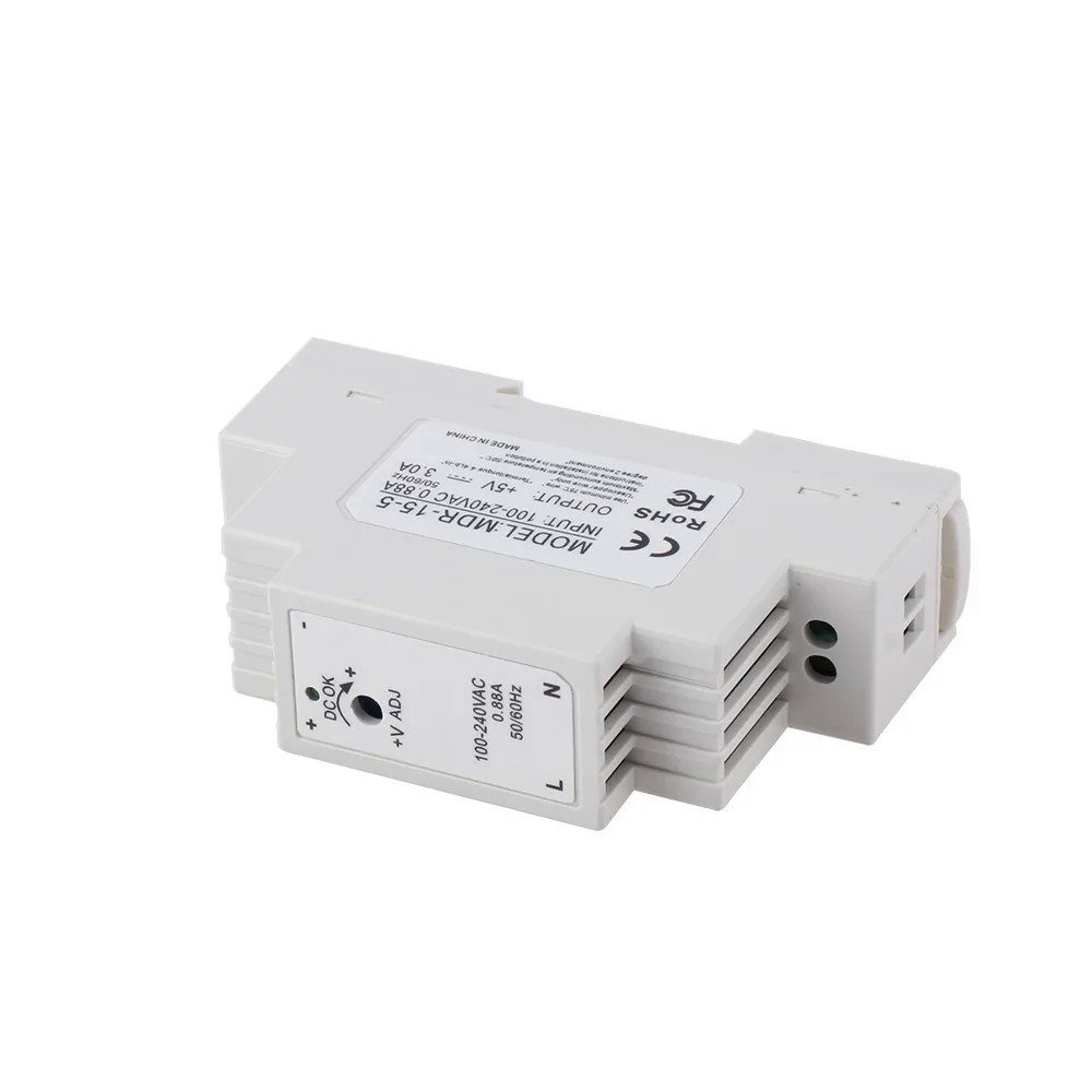 1 PCS DR-15W Single Output 5V 12V 24V DinRail Power Supply Switch ...
