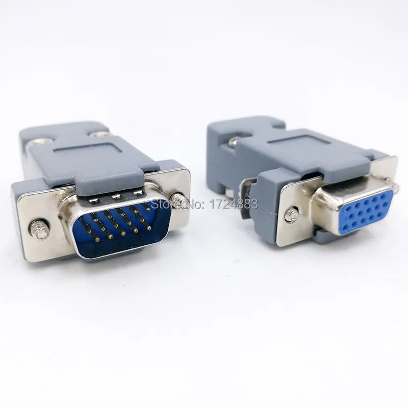 DB15 connector VGA Plug D type 15 pin hole port socket adapter female ...
