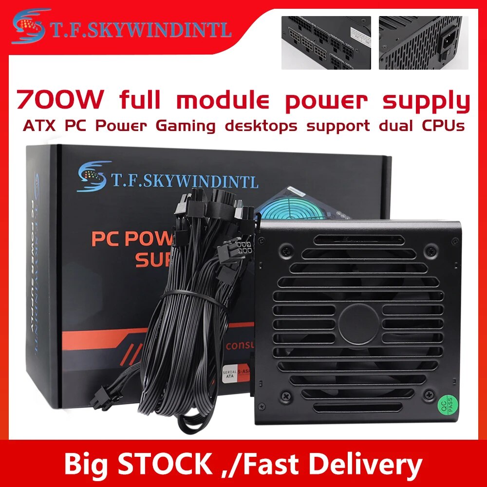 700W PC Power Supply For Computer 700W PC PSU Power Supply Unit 100 ...