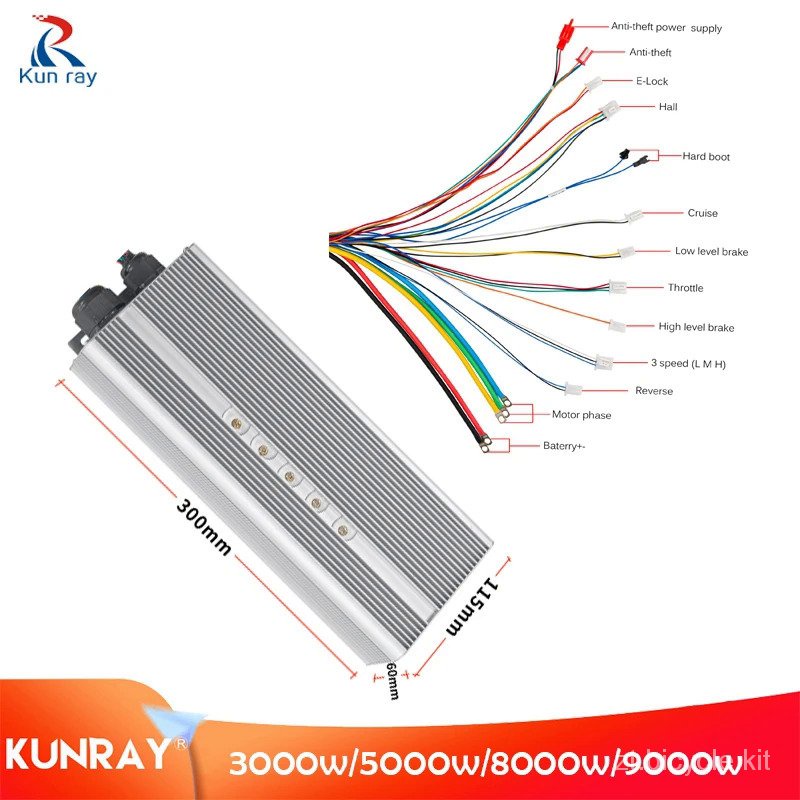 50A-150A Brushless Controller 48V-120V 3000W 5000W 9000W 24Mosfet Phase ...