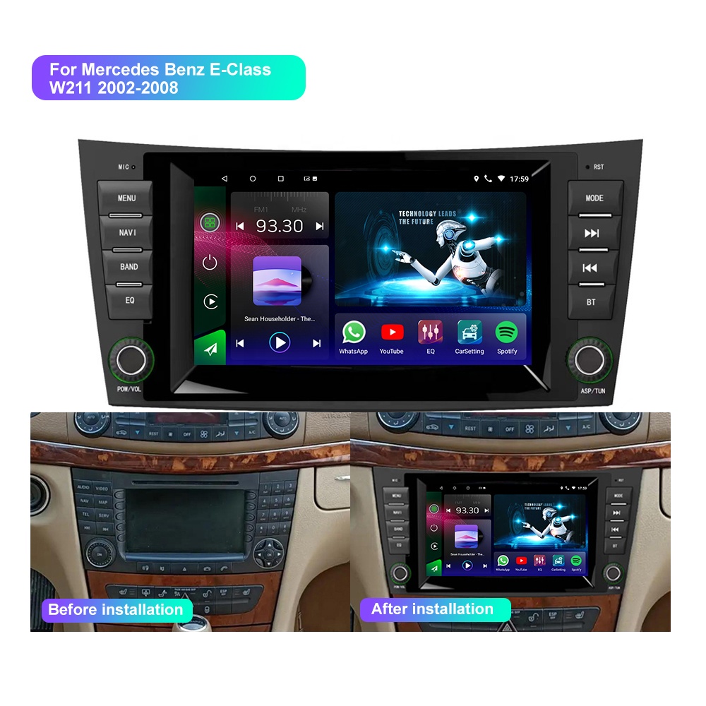Jmance 8Inch For Mercedes E-Class W211 2002-2008 Dashboard Car ...