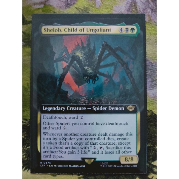 MTG - Shelob, Child of Ungoliant - EXTENDED ART - LTR | Shopee Philippines