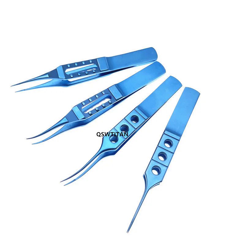 Newly launched Titanium Toothless Forceps Ophthalmic tweezers Double ...