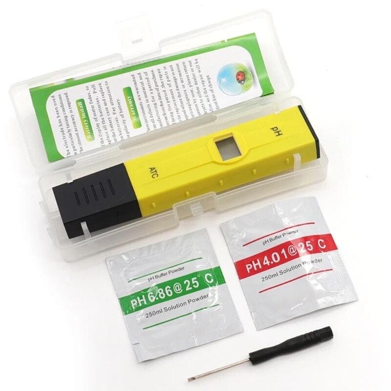 ☯PH Meter for Water PH Tester Digital PH Pen 0.01 High Accuracy PH ...