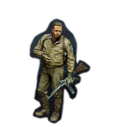 [tuskmodel] 1 35 scale resin model figures kit WW2 US Sherman Tank crew ...