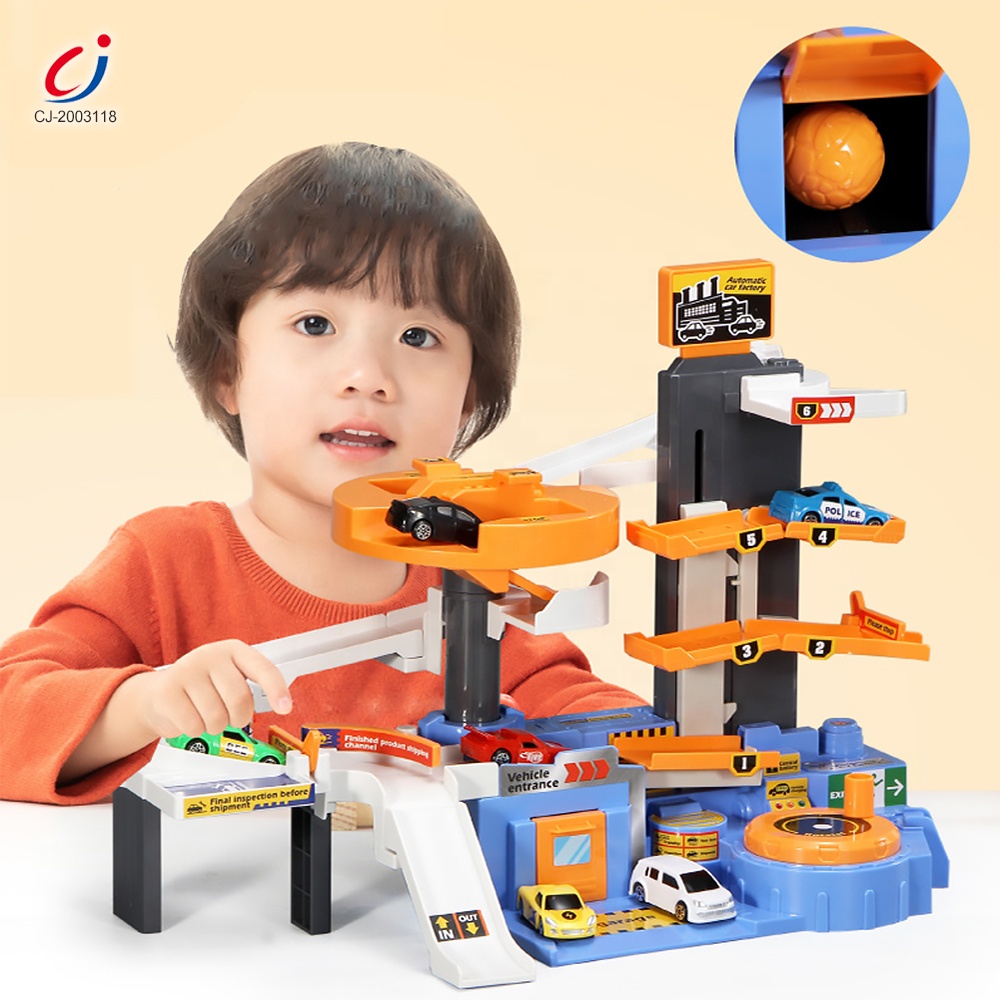 Automobile Factory City Parking Slot Toys Garage, 4 Level Car Garage ...
