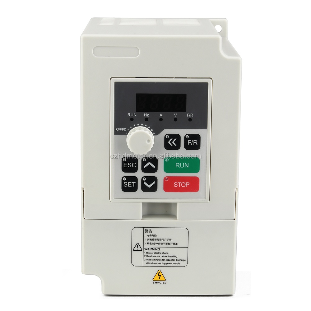 Mini Vfd Ac Frequency Inverter 110V 0.75kw for spindle motor Single ...