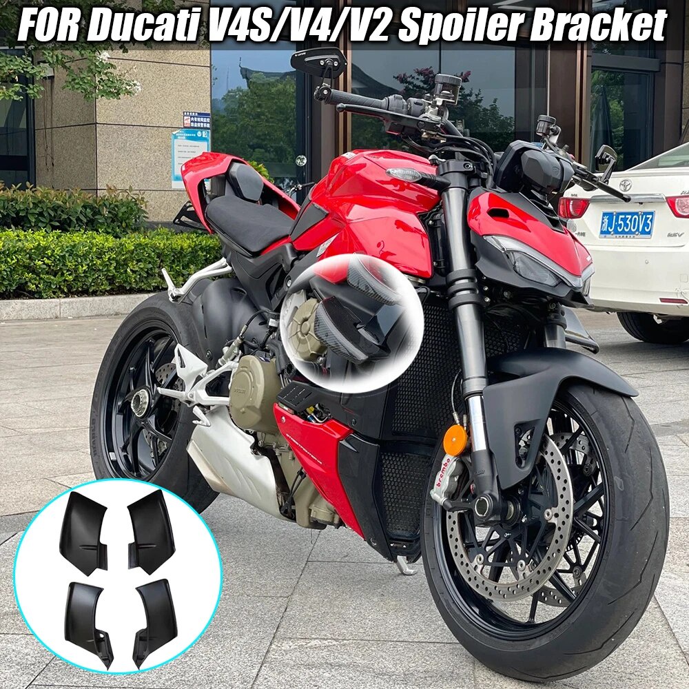 유v4 Motorcycles Fairing Side Winglet Aerodynamic Wing Kit Spoilers For