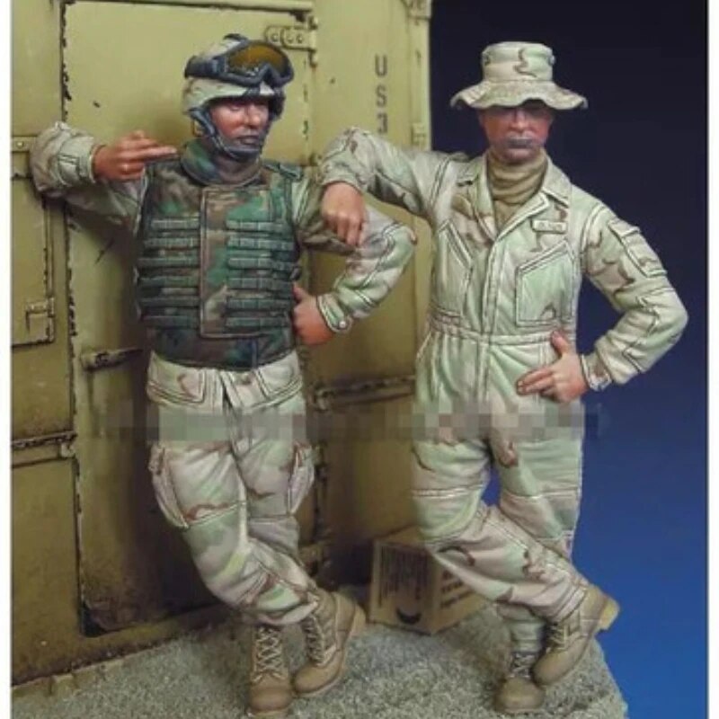 1/35 Scale Resin Figure Model Kit Modern Military Armored Force 2 ...