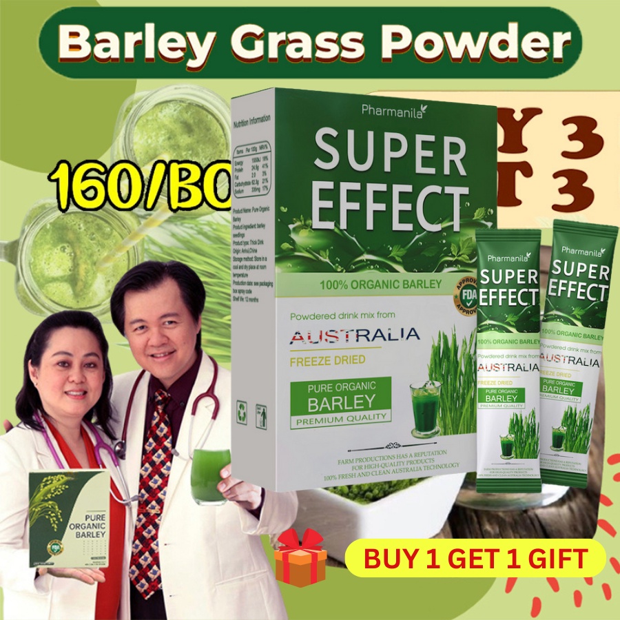 SUPER EFFECT PURE ORGANIC BARLEY Pharmanila Premium Powder Original ...