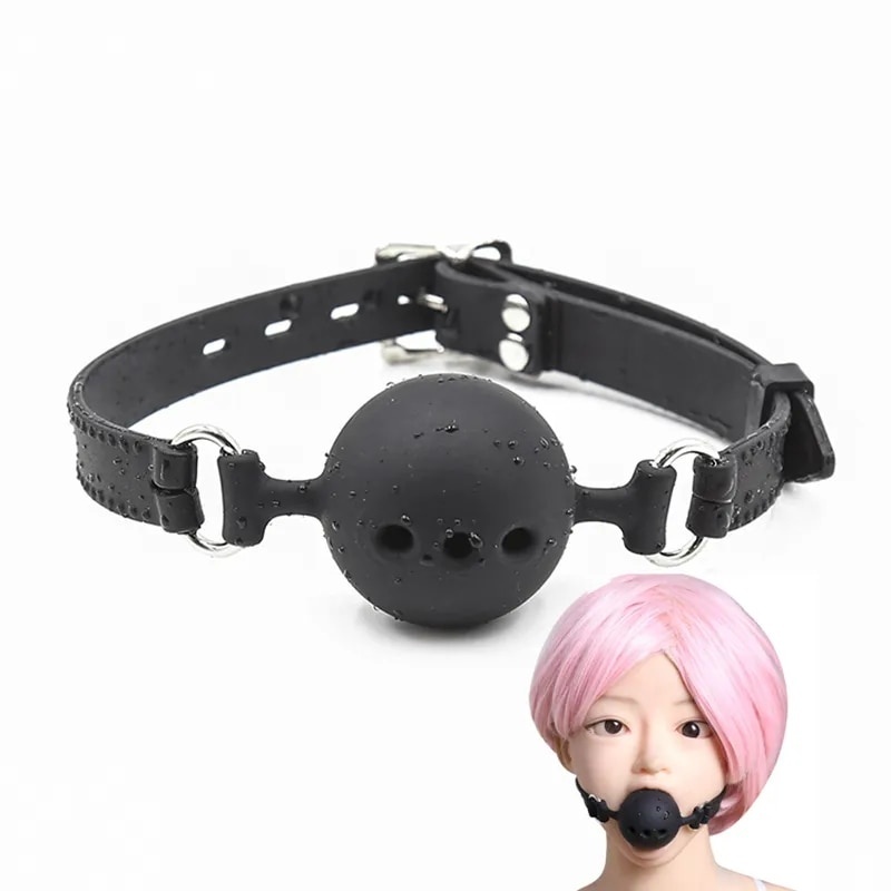 3 Sizes Soft Safety Silicone Open Mouth Gag Ball Bdsm Bondage Slave