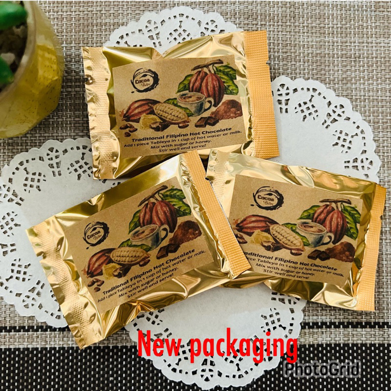 Tablea pack T1 / single serve tableya hot chocolate / cocoa bites ...