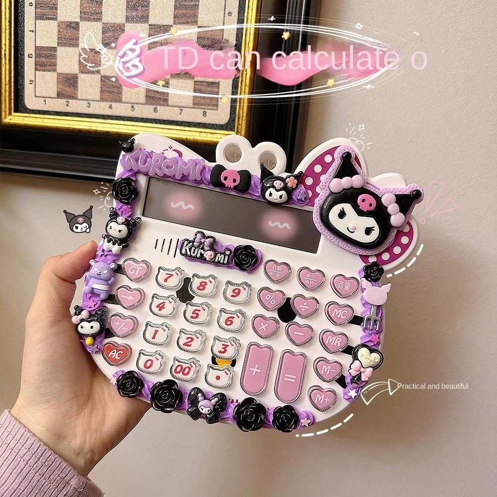 Sanrio Kuromi Kawaii Hello Kitty Student Cartoon Voice Computer Ins ...