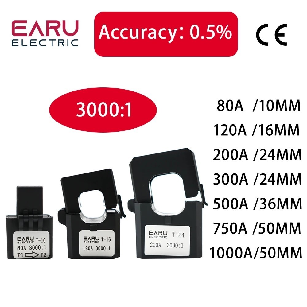 3000 1 Micro Split Core Current Transformer Sensor Ac Open Type Ct 80a