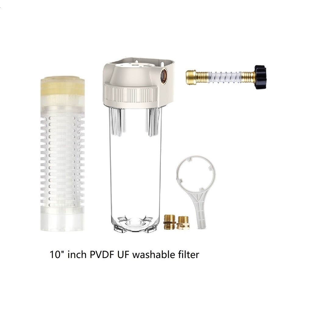 External RV Dual Water Filter System, Leak-Free Brass Fittings Mounting ...
