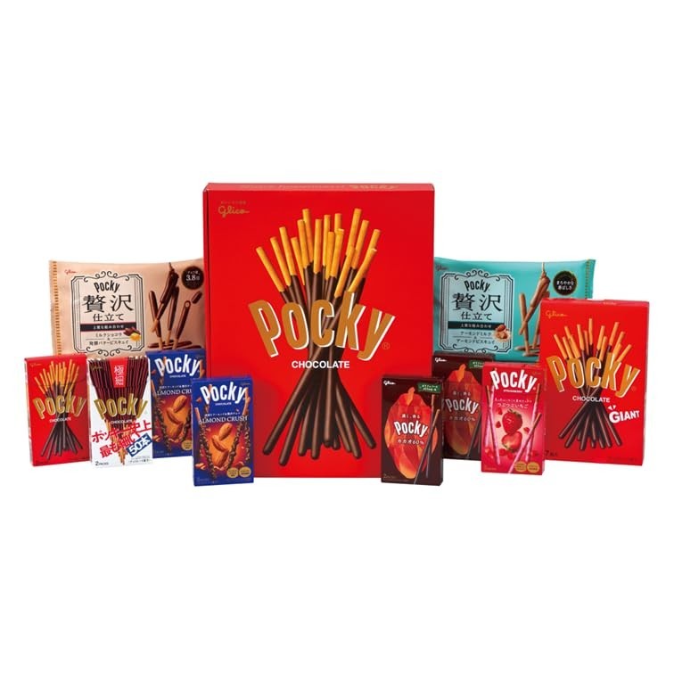 Glico Sharehapi! Pocky set 10 items Pocky Box Assorted Gift Direct From ...