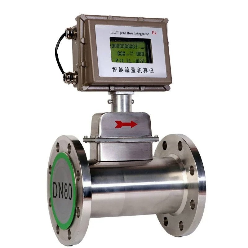 Digital Air CO2 Nitrogen Propane Hydrogen Ammonia Biogas Turbine Flowmeter LPG Gas Flow Meter ...