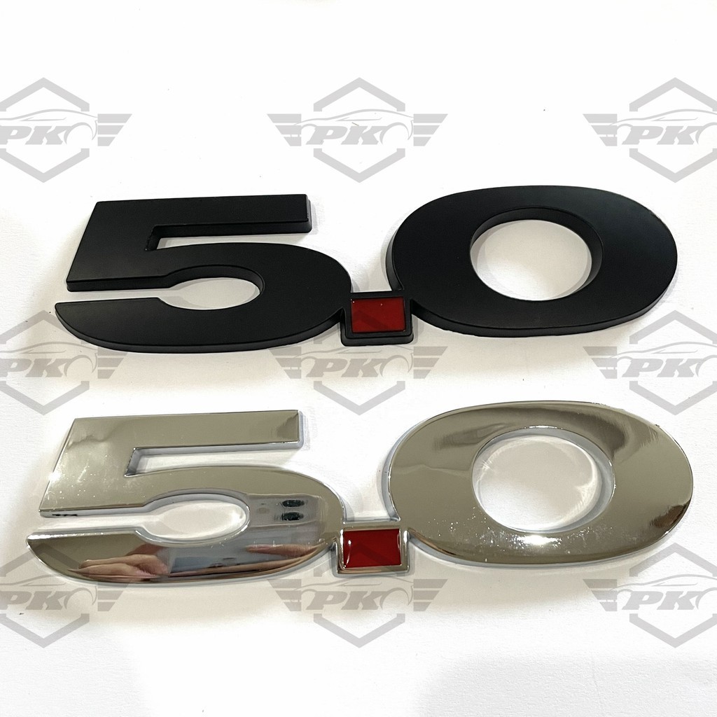 Universal 5.0 Logo Car Body Side Fender Trim Badge Emblem Sticker For ...