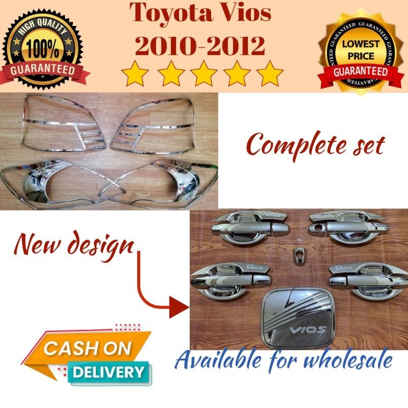 Toyota Vios 2010 2011 2012 GEN 2 Batman Decorative Combo Chrome Set ...
