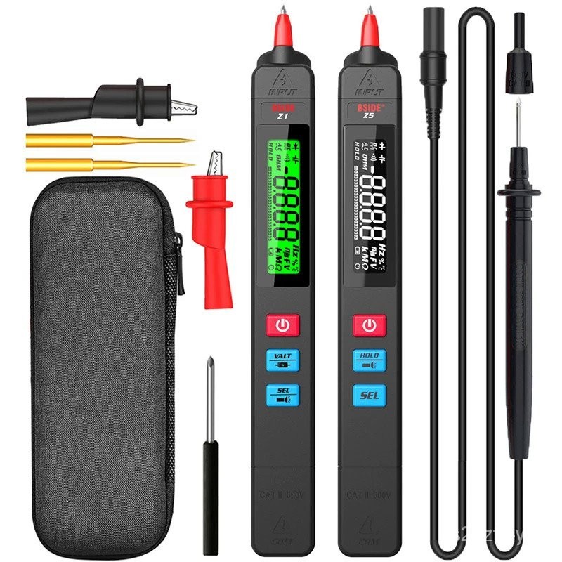 Bside Z1/Z5 Mini Pen Multimeter DC AC Voltage Ohm NCV Hz Diode ...