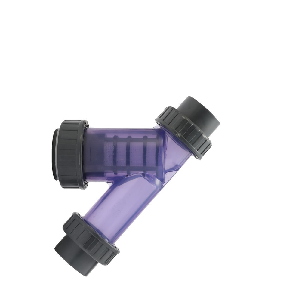 1/2"- 4" pipe valve UPVC PVC transparent Y type strainer to filter ...