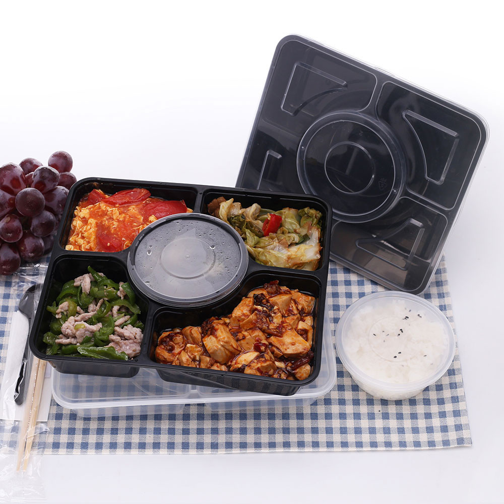 microwavable food container with lid bento box compartment disposable ...