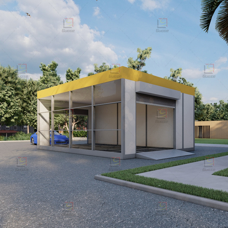 shed prefabricated portable car shelter garage tent prefab metal car ...