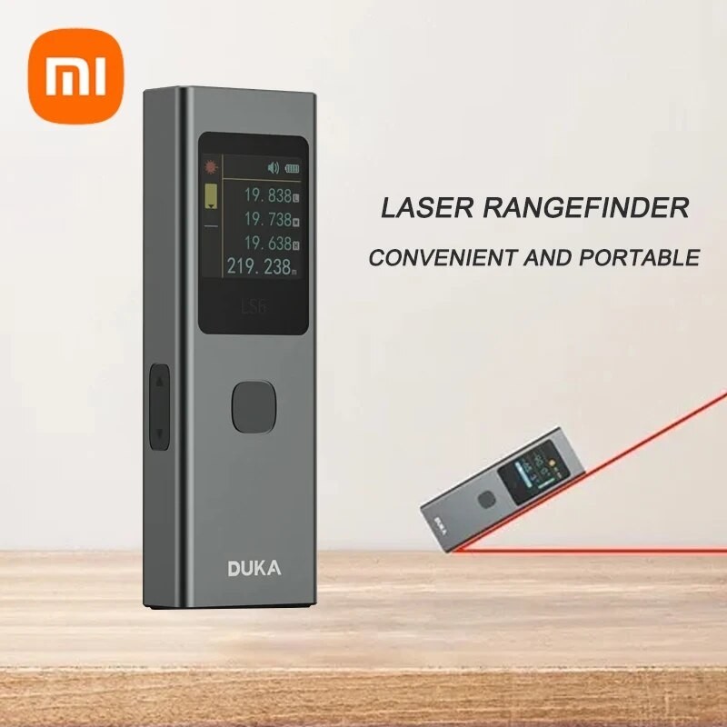 ☊Xiaomi DUKA ATuMan LS6 Laser Rangefinder 40m Handheld Distance Angle ...