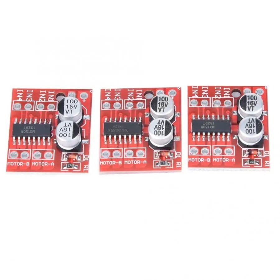 ♥3pcs 1.5A 2-Way DC Motor Driver Module PWM Speed Regulation Dual H-Bridge Replace L298N digitaD ...