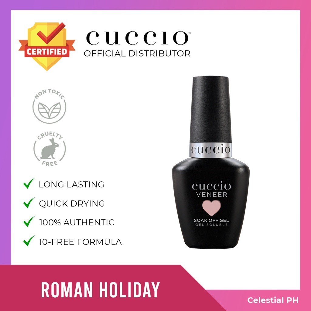 Cuccio Veneer Gel Nail Polish - 13ml - ROMAN HOLIDAY | Shopee Philippines